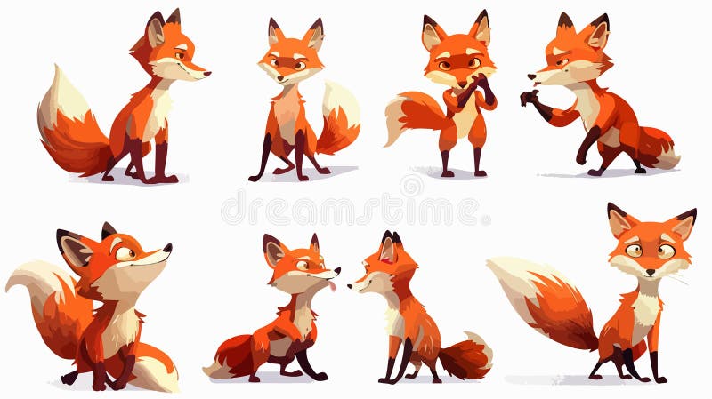 Cute Cartoon Fox Vector Illustration for Design Projects and Marketing ...