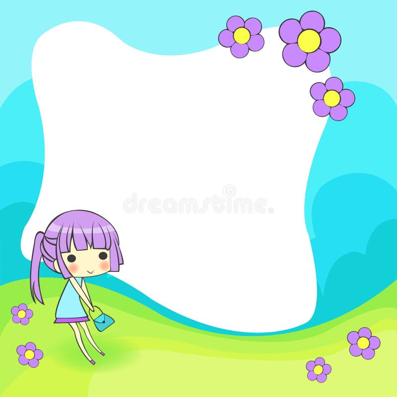 Cute cartoon frame stock vector. Illustration of design - 30895674