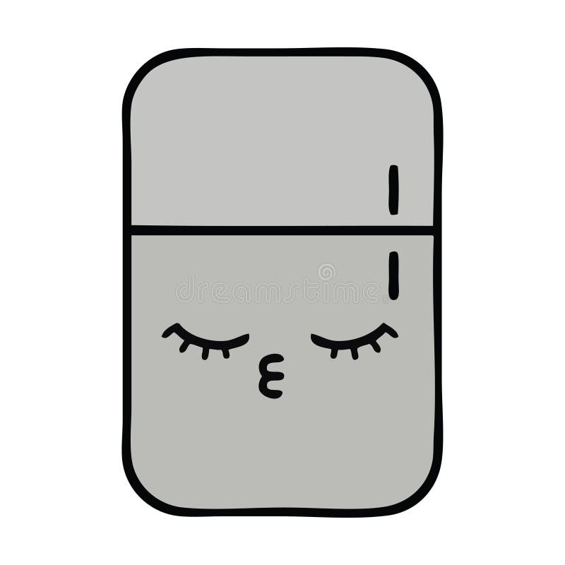 Cute Cartoon of a Fridge Freezer Stock Vector - Illustration of freezer ...