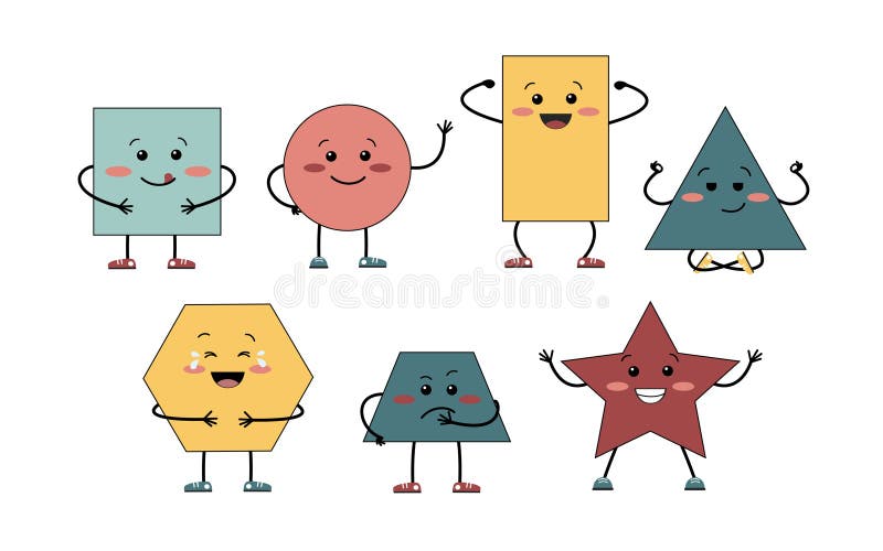 Funny Square Rectangle Triangle Stock Illustrations – 1,333 Funny ...