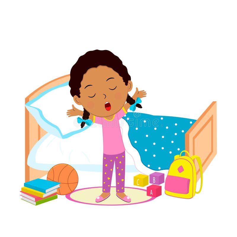 Cute Girl Waking Up Stock Illustrations 158 Cute Girl Waking Up Stock