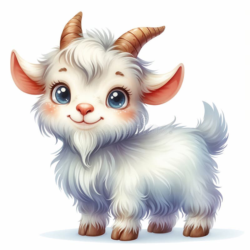 Cartoon Goat White Background Stock Illustrations – 11,904 Cartoon Goat ...