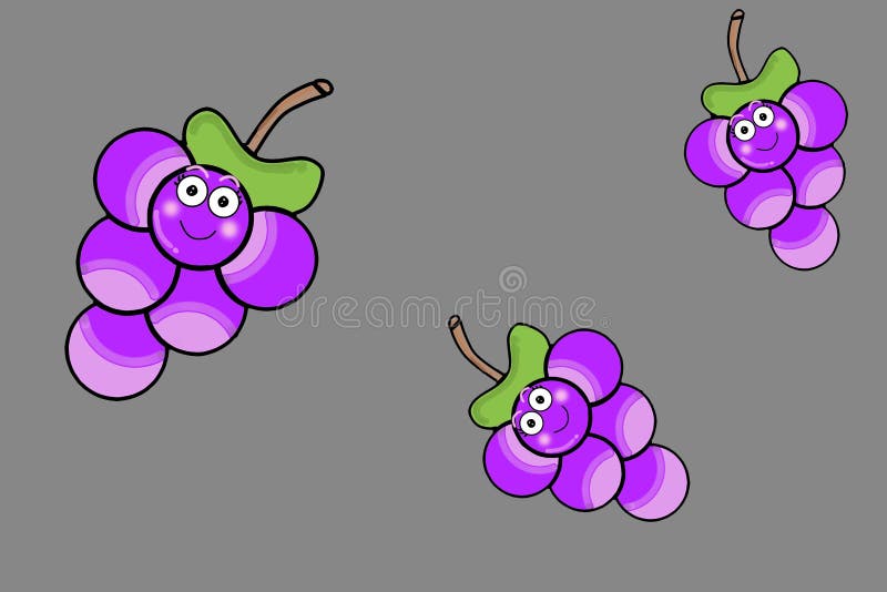 A Cute Cartoon Grapes Pattern for Wallpaper or Baby Stuff Printing ...