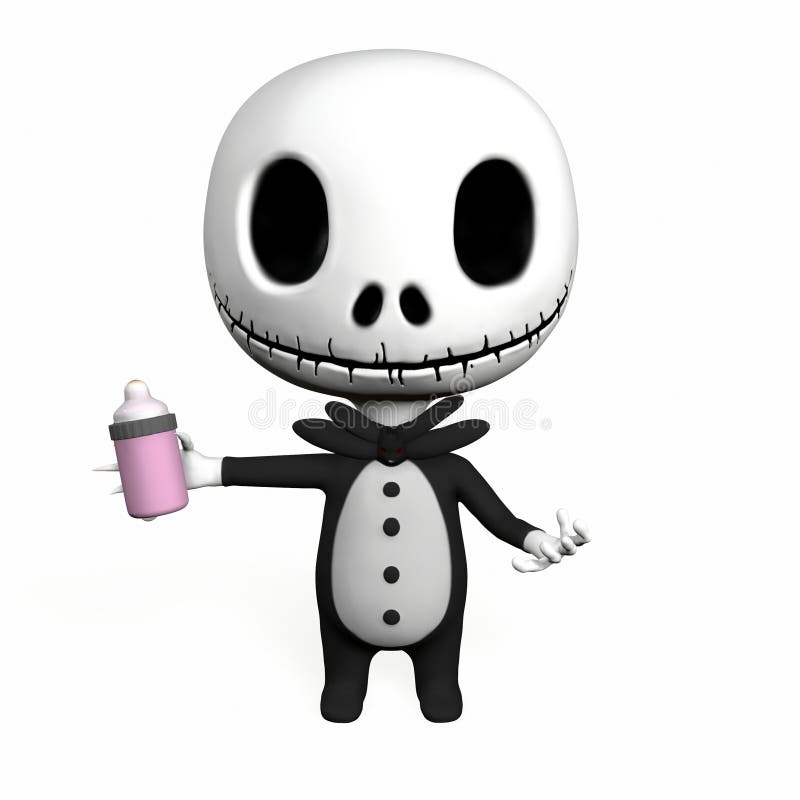 Cute Cartoon Gray Monster. All in a Single Layer. 3d-illustration 3d ...