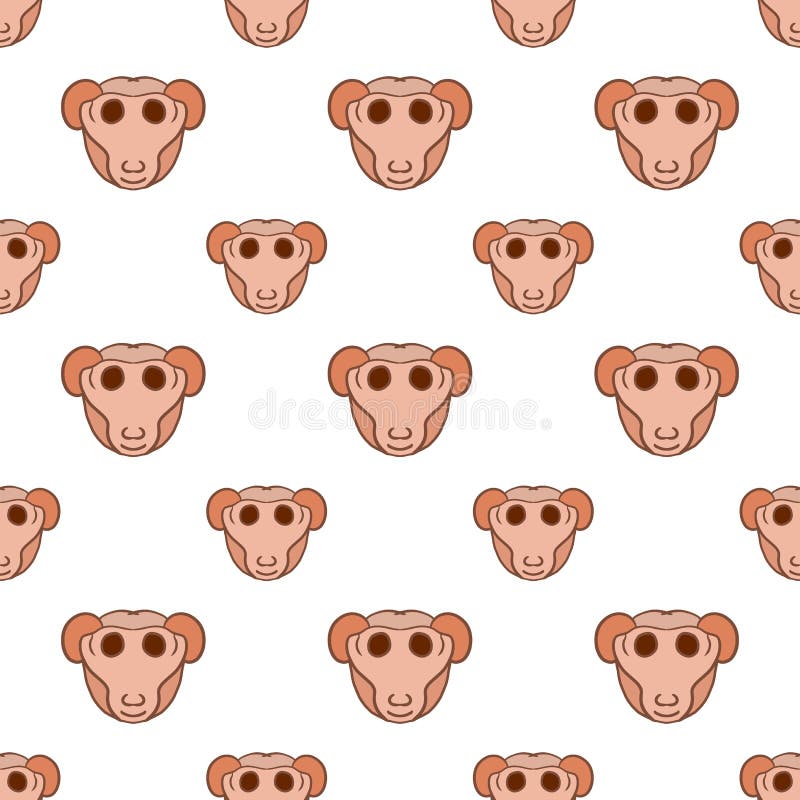 Cute Cartoon Head Pattern for Kids. Repeat Pattern for Packaging ...