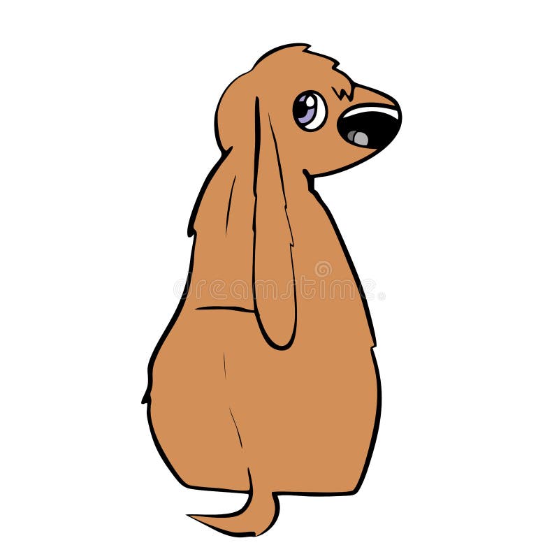 Cute Cartoon Illustration on White Background Vector Stock Vector ...