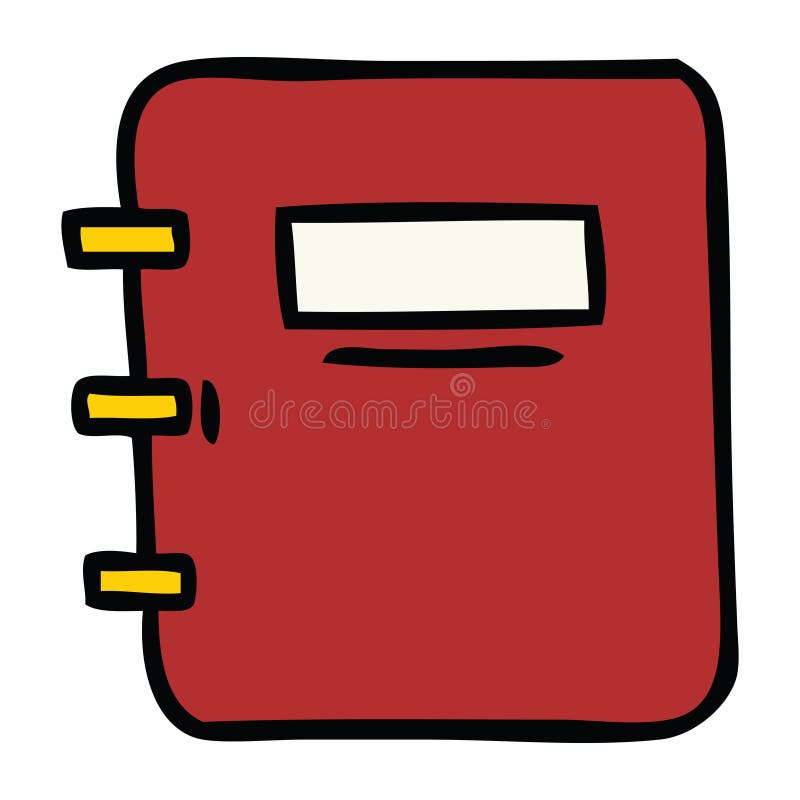 Cute cartoon journal book stock vector. Illustration of study - 149301601