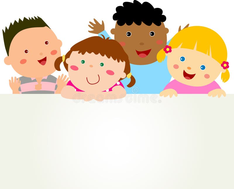 Cute cartoon kids frame stock vector. Illustration of boys - 35297336