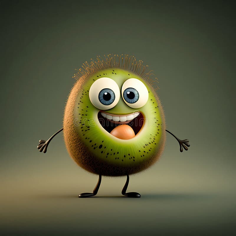 Happy Cartoon Kiwi Fruit Character Smile Stock Illustrations – 1,405 ...