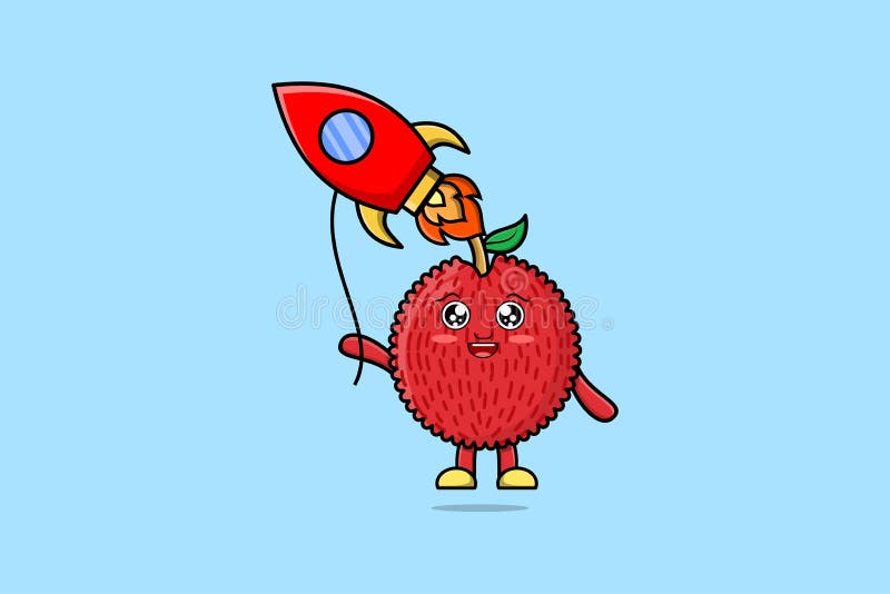 Cartoon Fruit Rocket Stock Illustrations – 346 Cartoon Fruit Rocket ...