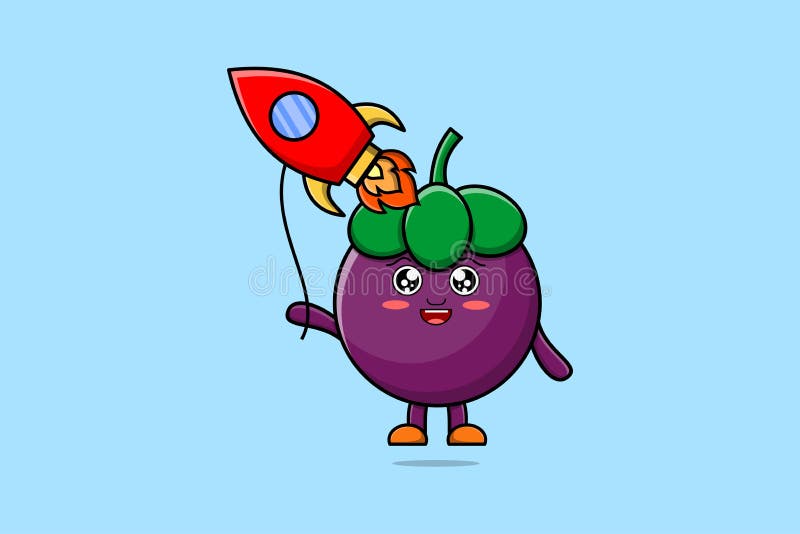 Cartoon Fruit Rocket Stock Illustrations – 342 Cartoon Fruit Rocket ...