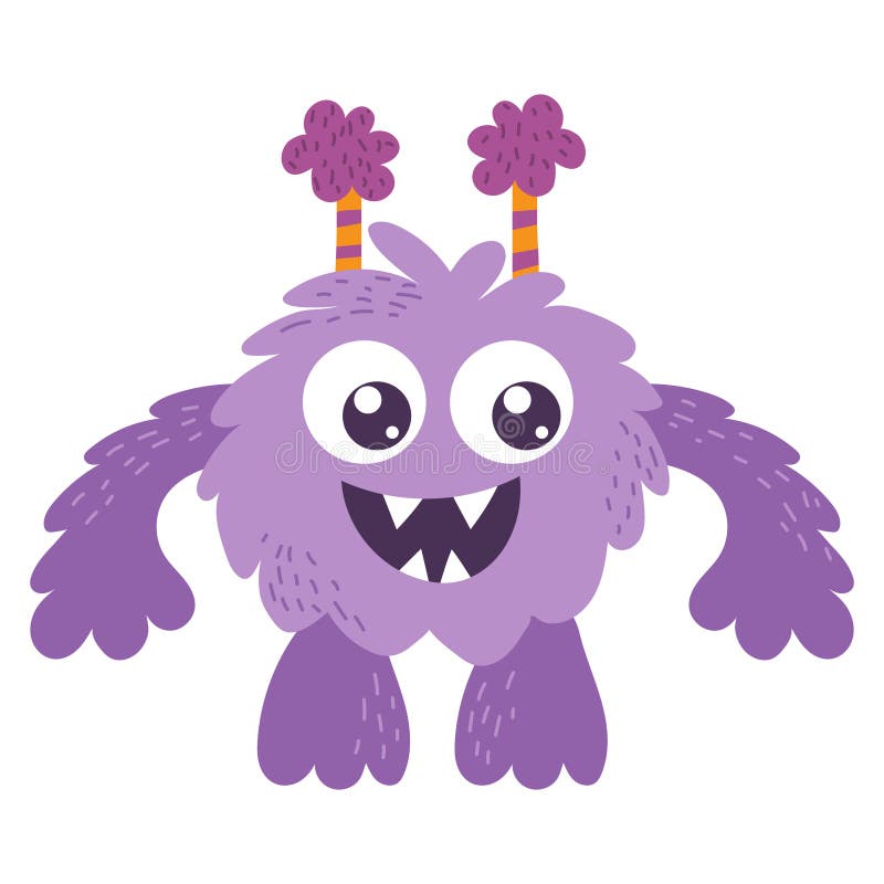 Cute Cartoon Snowman in a Purple Hat with a Scarf. Vector Illustration ...