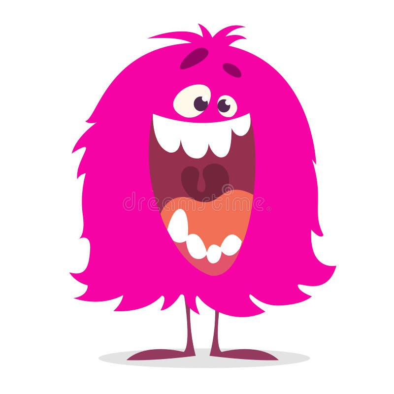 Cute Cartoon Monster Smiling Stock Vector Illustration Of Emoticon