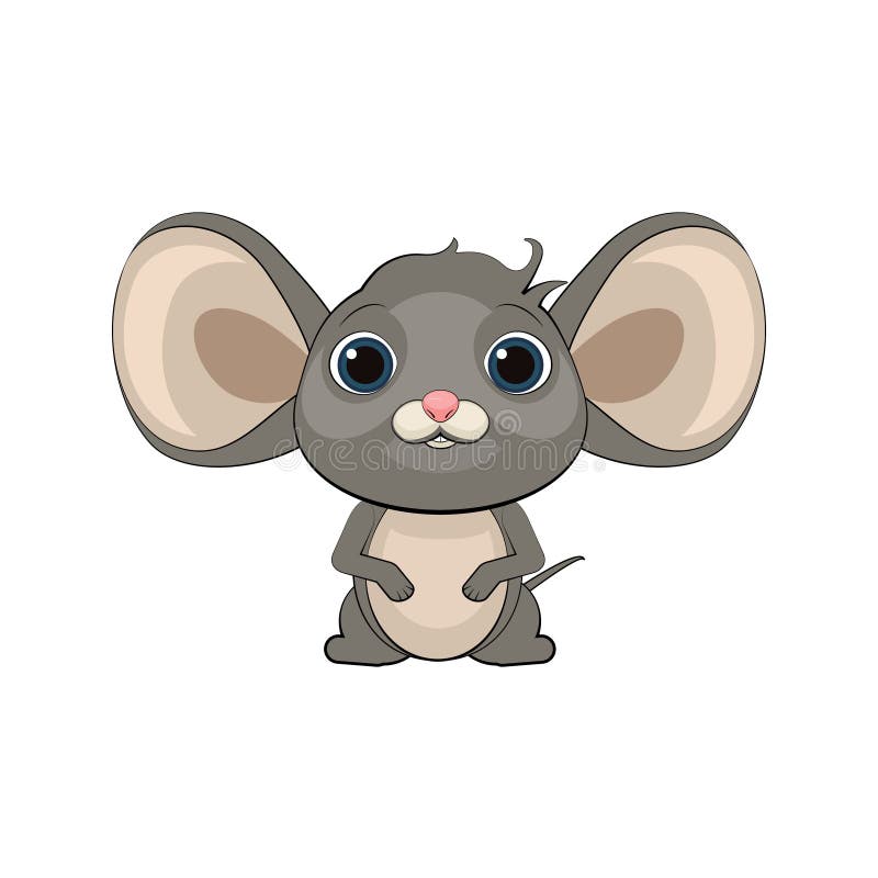 Cute cartoon mouse stock vector. Illustration of adorable - 98233802
