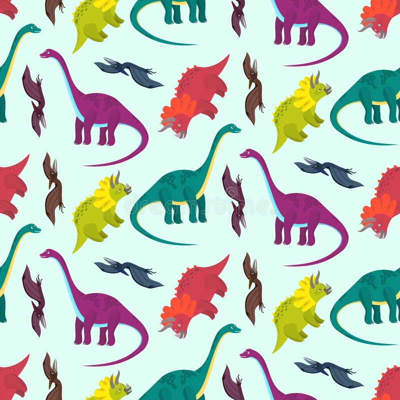 Multicolored Dinosaurs Stock Illustrations – 364 Multicolored Dinosaurs ...
