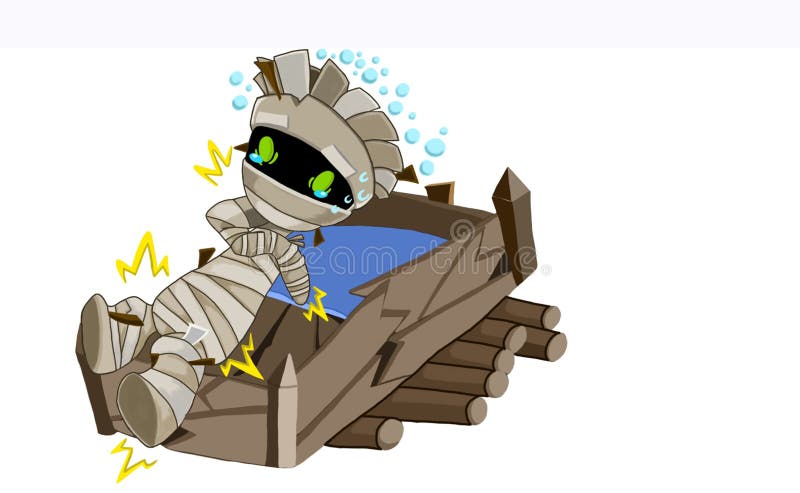 Cute Cartoon Mummy stock illustration. Illustration of cute - 249316158