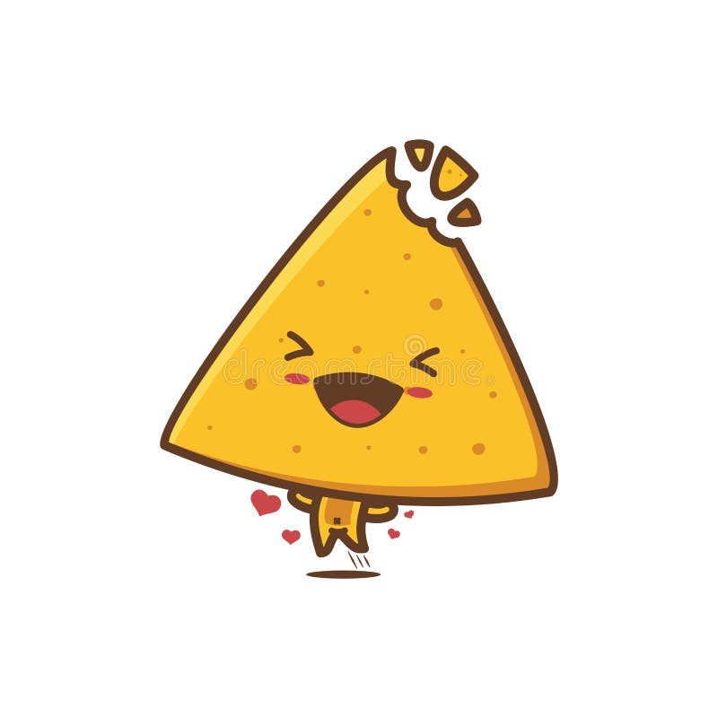 Nachos mascot template stock vector. Illustration of mexican - 247689460