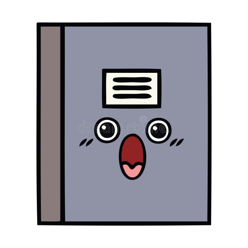 Cute cartoon of a notebook stock vector. Illustration of study - 150396525