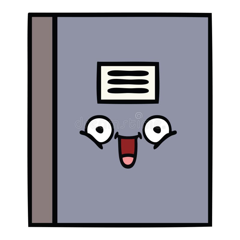 Cute cartoon of a notebook stock vector. Illustration of quirky - 150426285