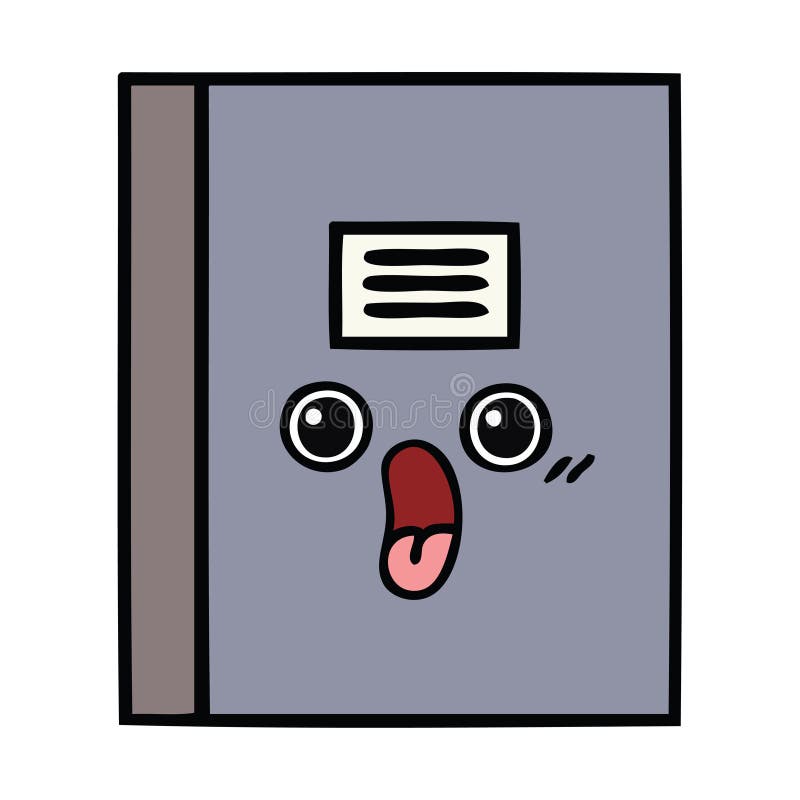 Cute cartoon of a notebook stock vector. Illustration of notes - 150435033