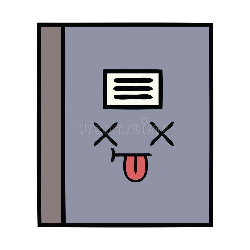 Cute cartoon notebook stock vector. Illustration of study - 147646950