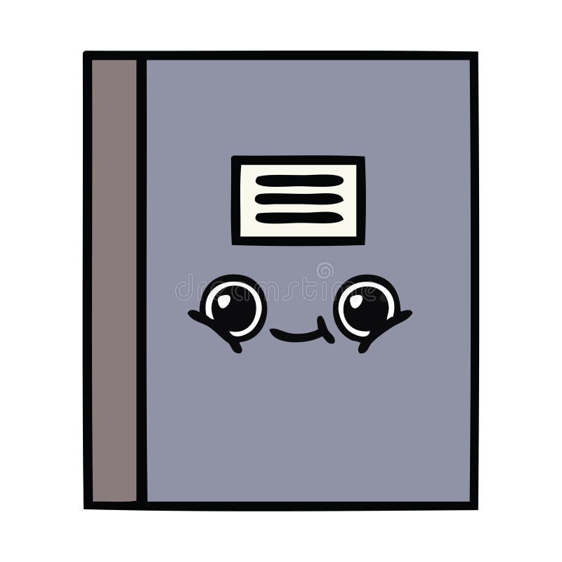 Cute cartoon notebook stock vector. Illustration of notes - 147657186