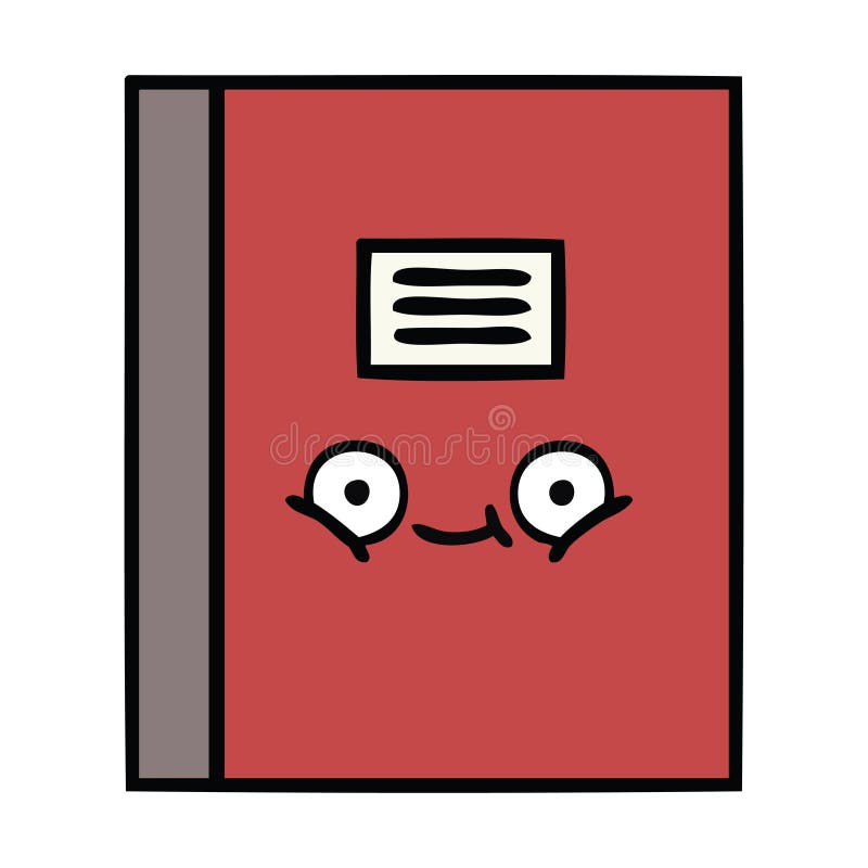 Cute cartoon notebook stock vector. Illustration of journal - 147686955