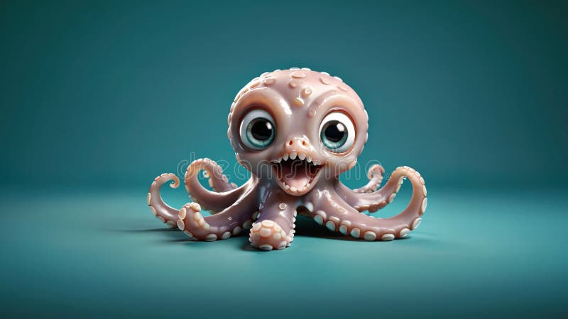 Smiling Vector Octopus Cartoon Style Stock Illustrations – 155 Smiling ...