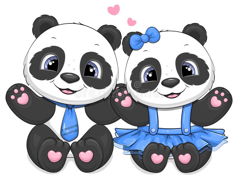 Panda Couple Stock Illustrations – 595 Panda Couple Stock Illustrations ...