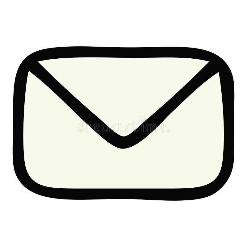 Cute Cartoon Paper Envelope Stock Vector - Illustration of hand ...