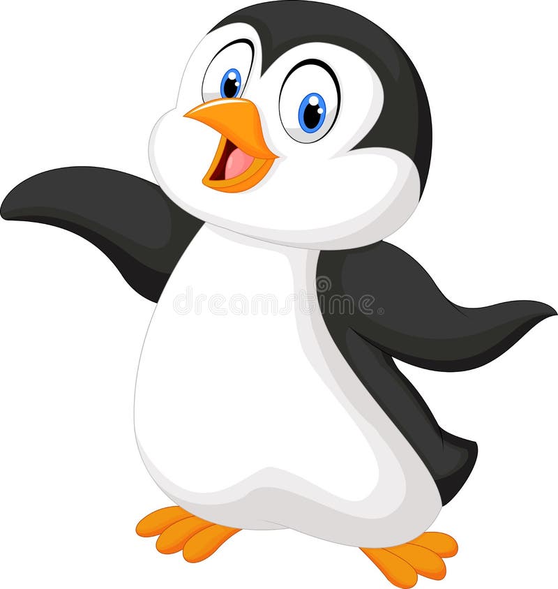 Cute penguin cartoon stock vector. Illustration of baby - 33231950