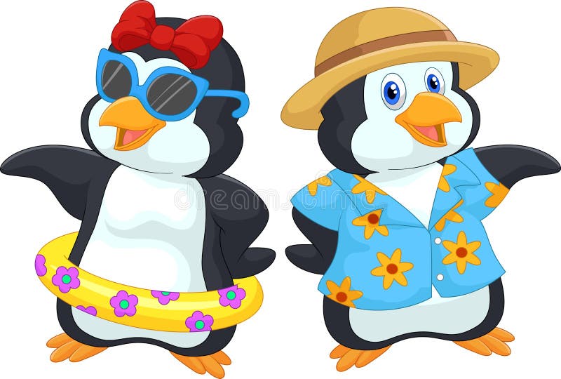 Cute Cartoon Penguin Beach Stock Illustrations – 732 Cute Cartoon ...