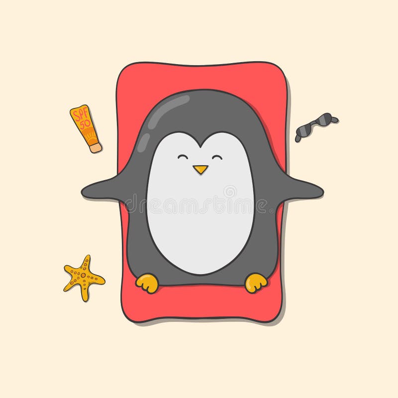 Cute Cartoon Penguin Beach Stock Illustrations – 732 Cute Cartoon ...