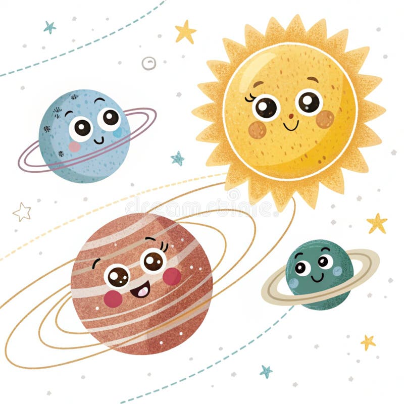 Cartoon Space Planets Sun Stock Illustrations – 6,472 Cartoon Space ...