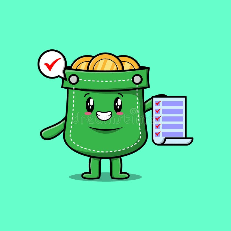 Cartoon Pocket Holding Checklist Note Stock Illustrations – 2 Cartoon ...