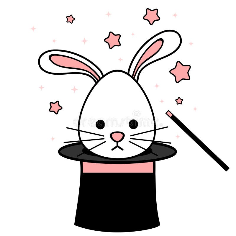 Magician Rabbit Clipart