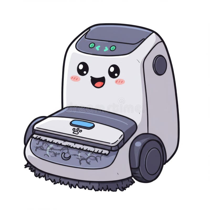 Robot Vacuum Cleaner Illustration Stock Illustrations – 4,729 Robot ...