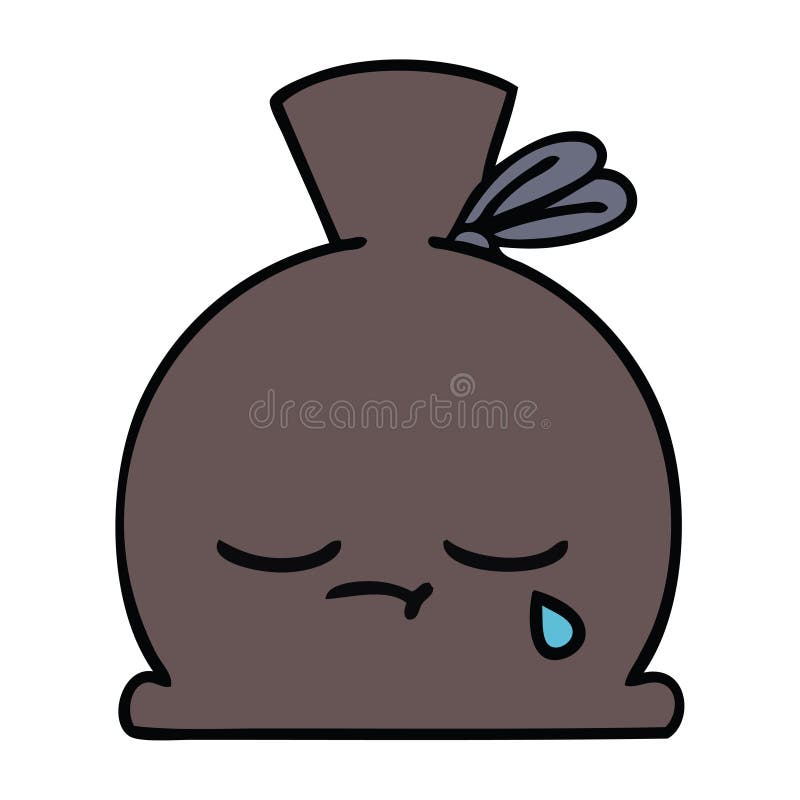 Cute cartoon sack stock vector. Illustration of quirky - 149266318