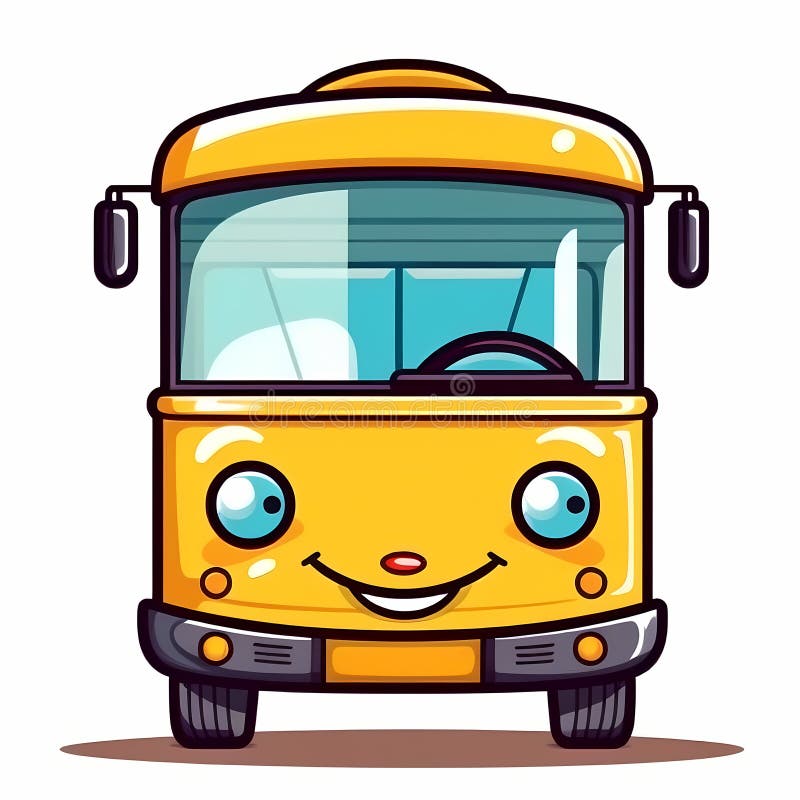 Mechanic School Bus Mascot Cartoon Stock Vector - Illustration of auto ...