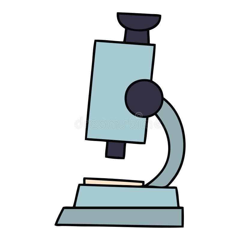 Cute Cartoon Science Microscope Stock Vector - Illustration of school ...