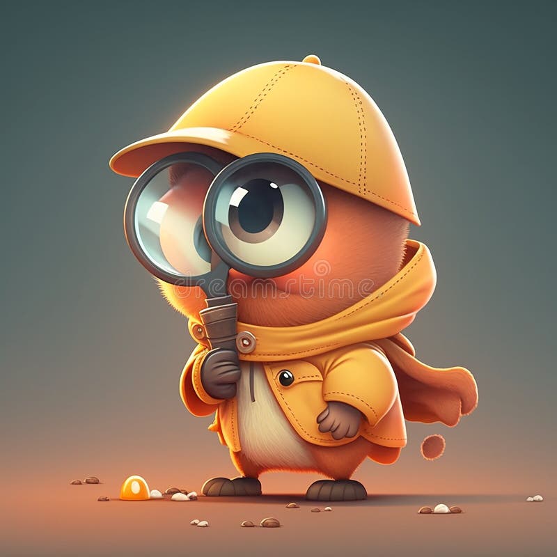 Cartoon Search Loupe School Stock Illustration - Illustration of ...