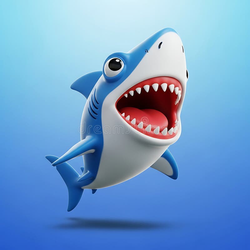 Cartoon Shark Mouth Open Stock Illustrations – 1,148 Cartoon Shark ...