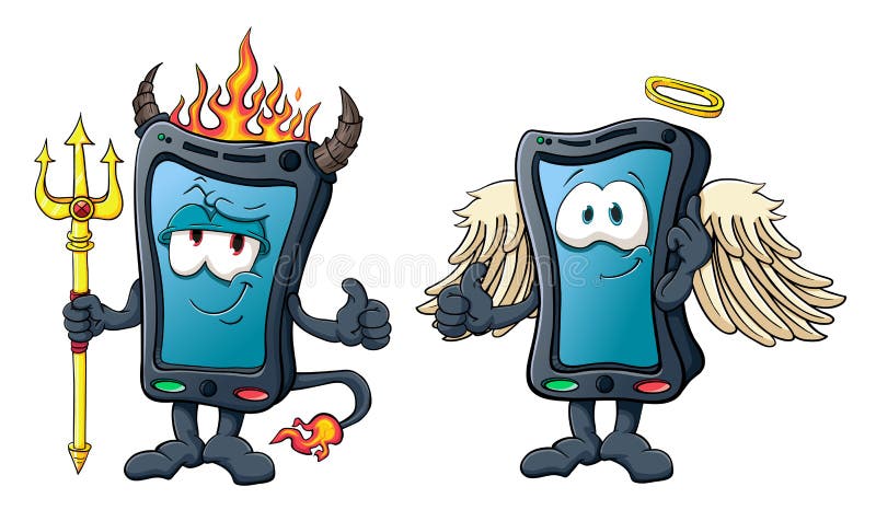 Cute cartoon smartphone stock vector. Illustration of black - 52211402