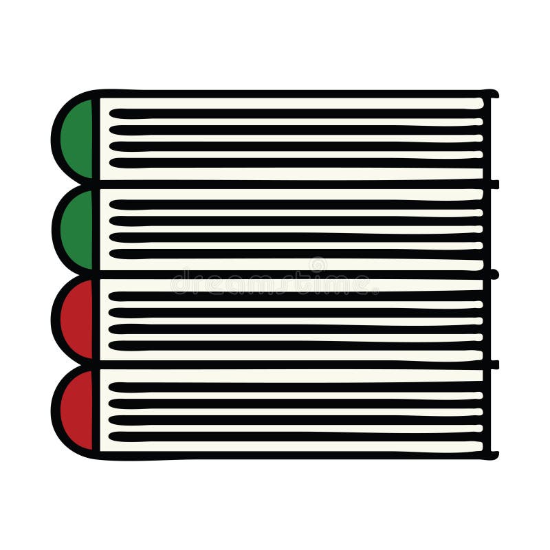 Cute Cartoon Stack of Books Stock Vector - Illustration of drawing ...
