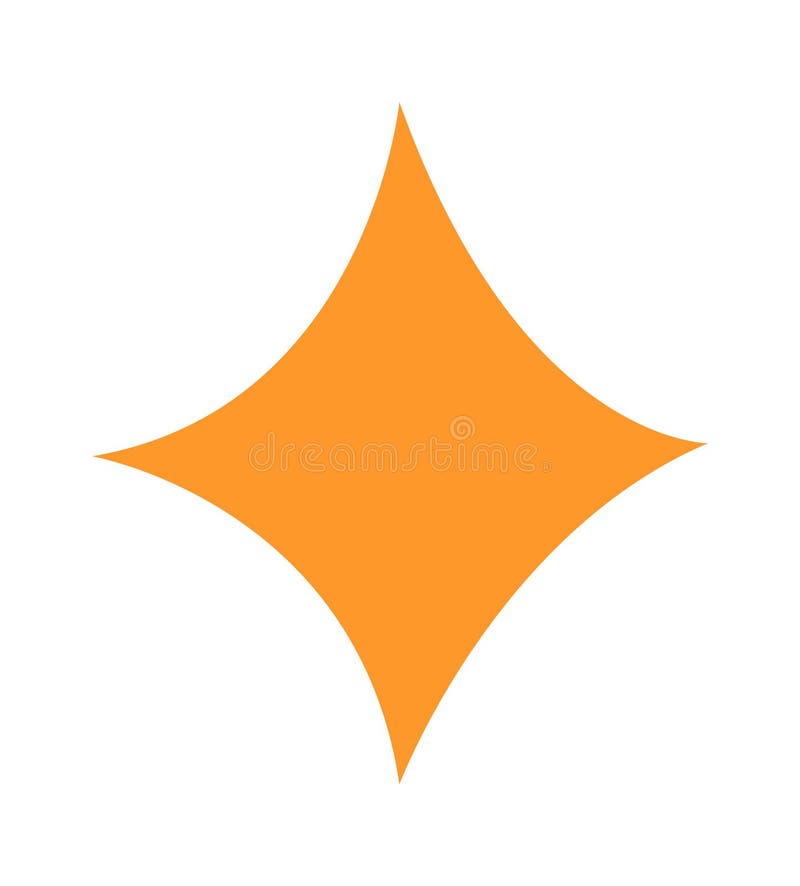 Cute Cartoon Star Decor Element Flat Icon Stock Vector - Illustration ...