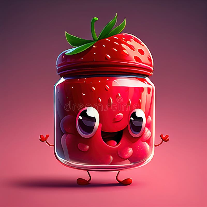 Strawberry Cartoon Character Generative Ai Stock Illustrations – 528 ...