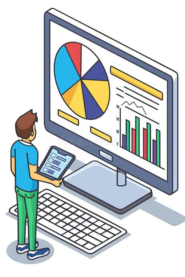 A Cute Cartoon Style OfA Comprehensive View of an ERP Software ...