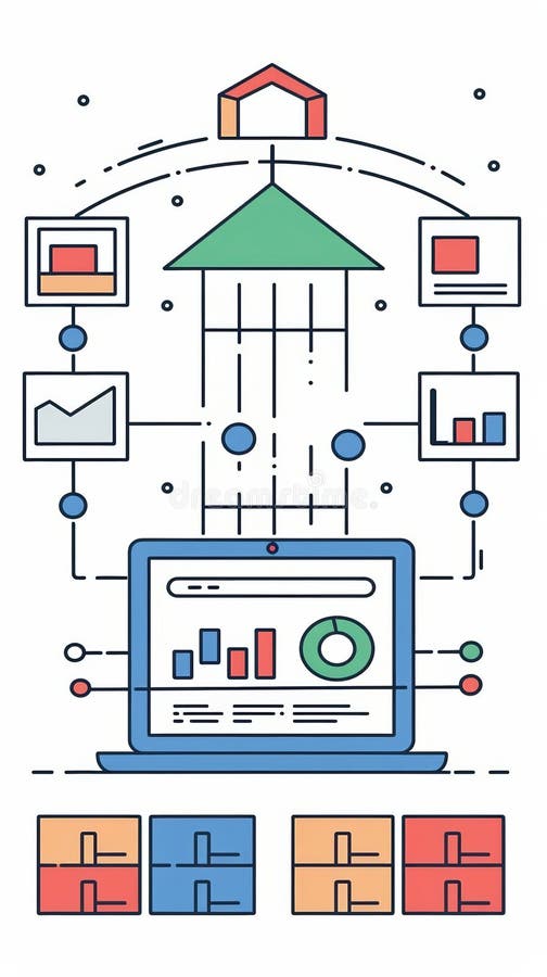 A Cute Cartoon Style OfA Comprehensive View of an ERP Software ...