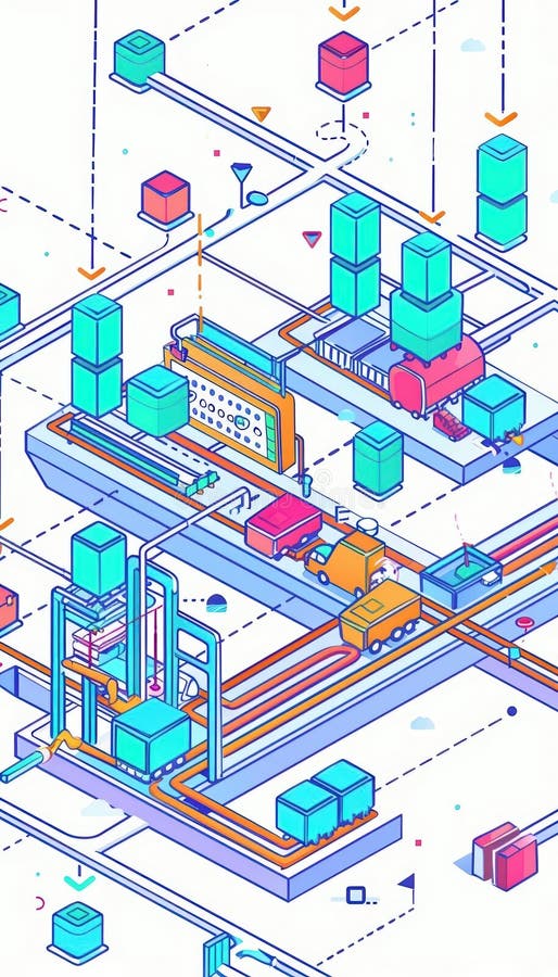 A Cute Cartoon Style OfA Comprehensive View of an ERP Software ...