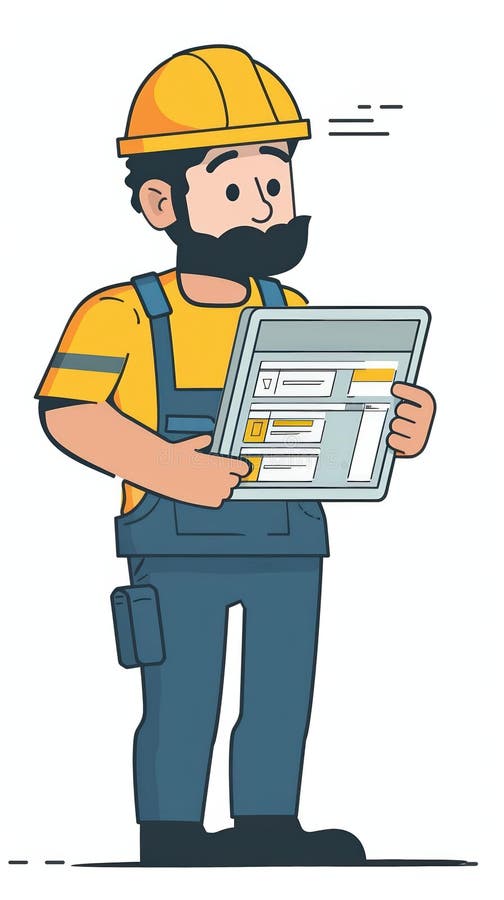 A Cute Cartoon Style OfA Digital Maintenance Management System ...